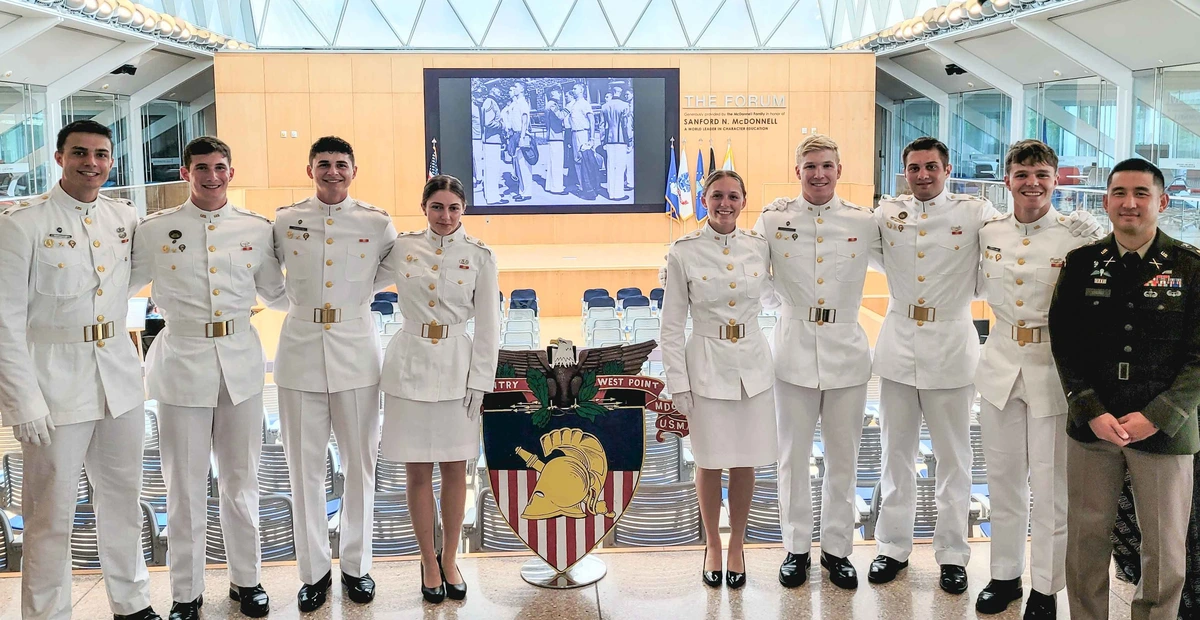 Affirmation Ceremony for the USMA CL2027 West Point Exchange Cadets at ...
