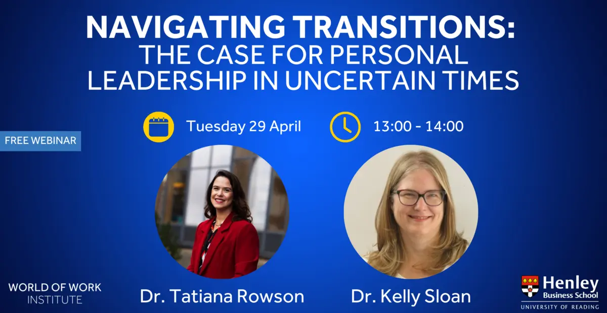 Webinar - Navigating Transitions: The Case for Personal Leadership in ...