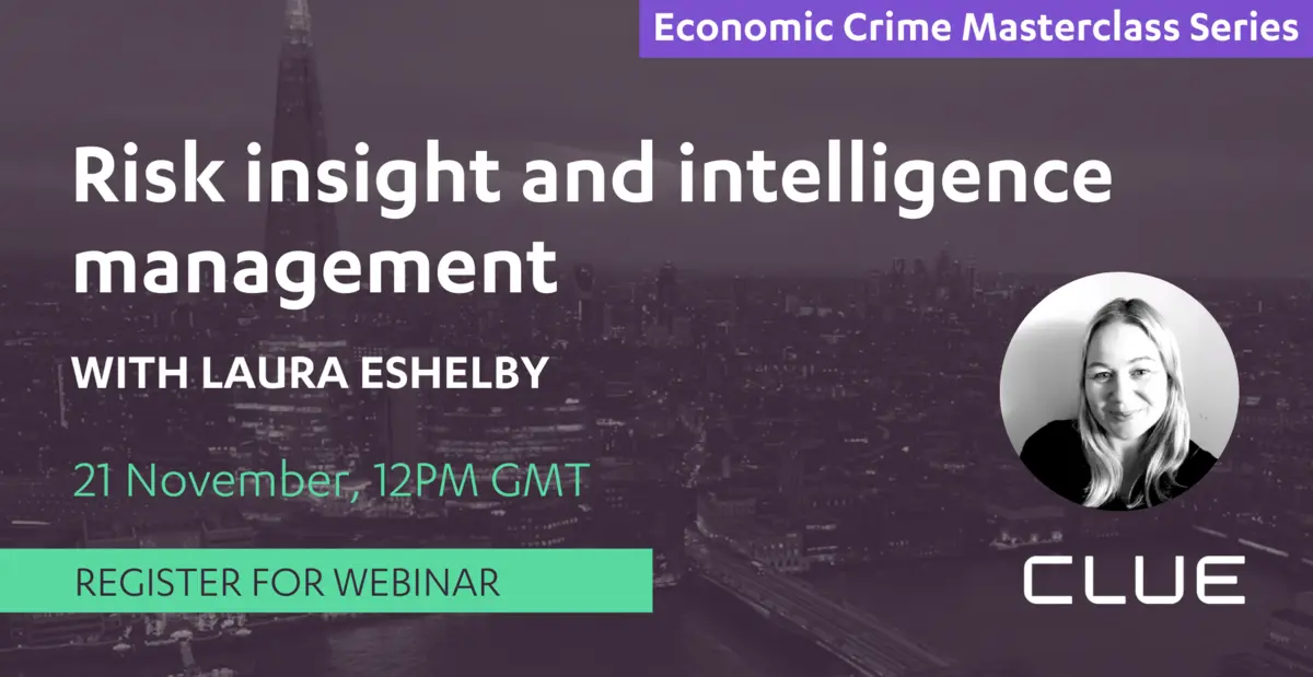 Risk insight and intelligence management | Clue Connect