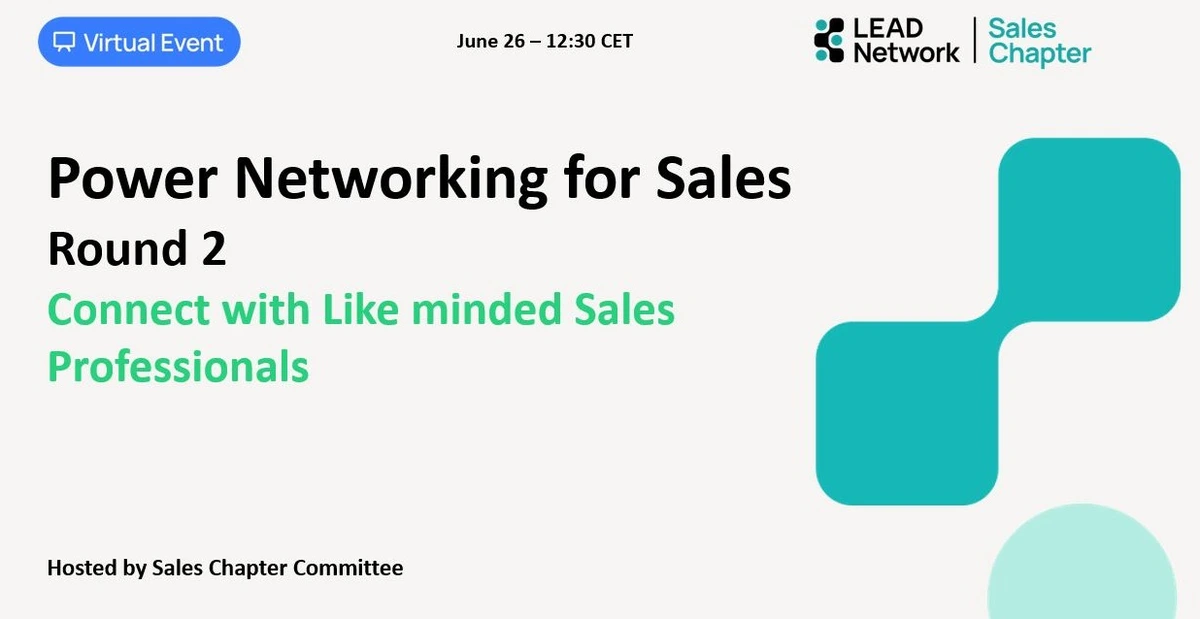 Power Networking for Sales Round 2 | LEAD Network