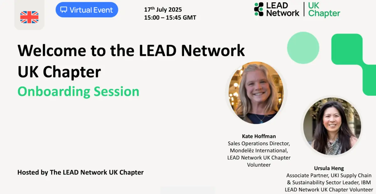 [VIRTUAL] LEAD Network UK Chapter: Welcome to the UK Chapter Onboarding ...