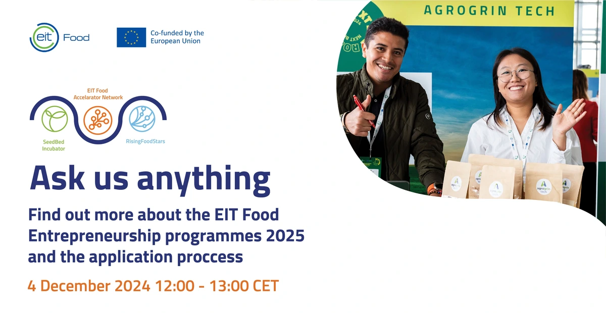 ASK US ANYTHING – EIT Food Entrepreneurship Programmes 2025 | EIT FoodHIVE